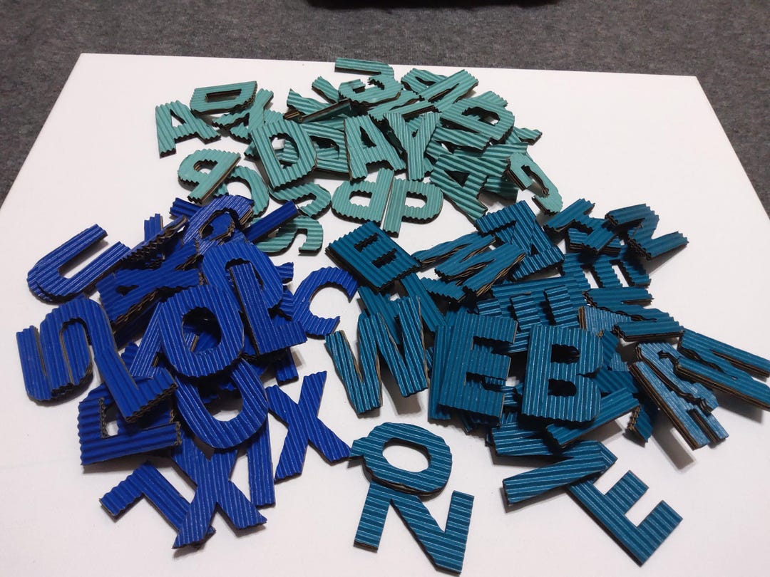 Cardboard Letters, 3 Colors, Large Paper Letters - Etsy