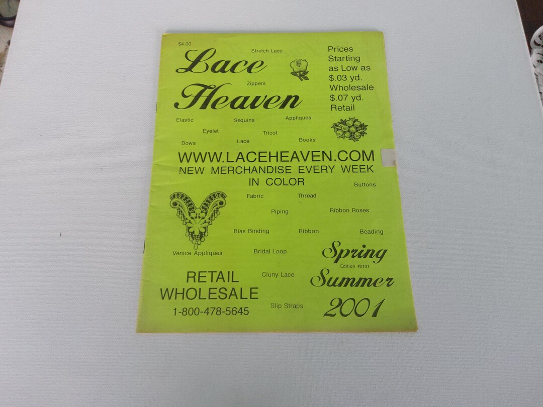 Lace Catalog, 2001 - Etsy