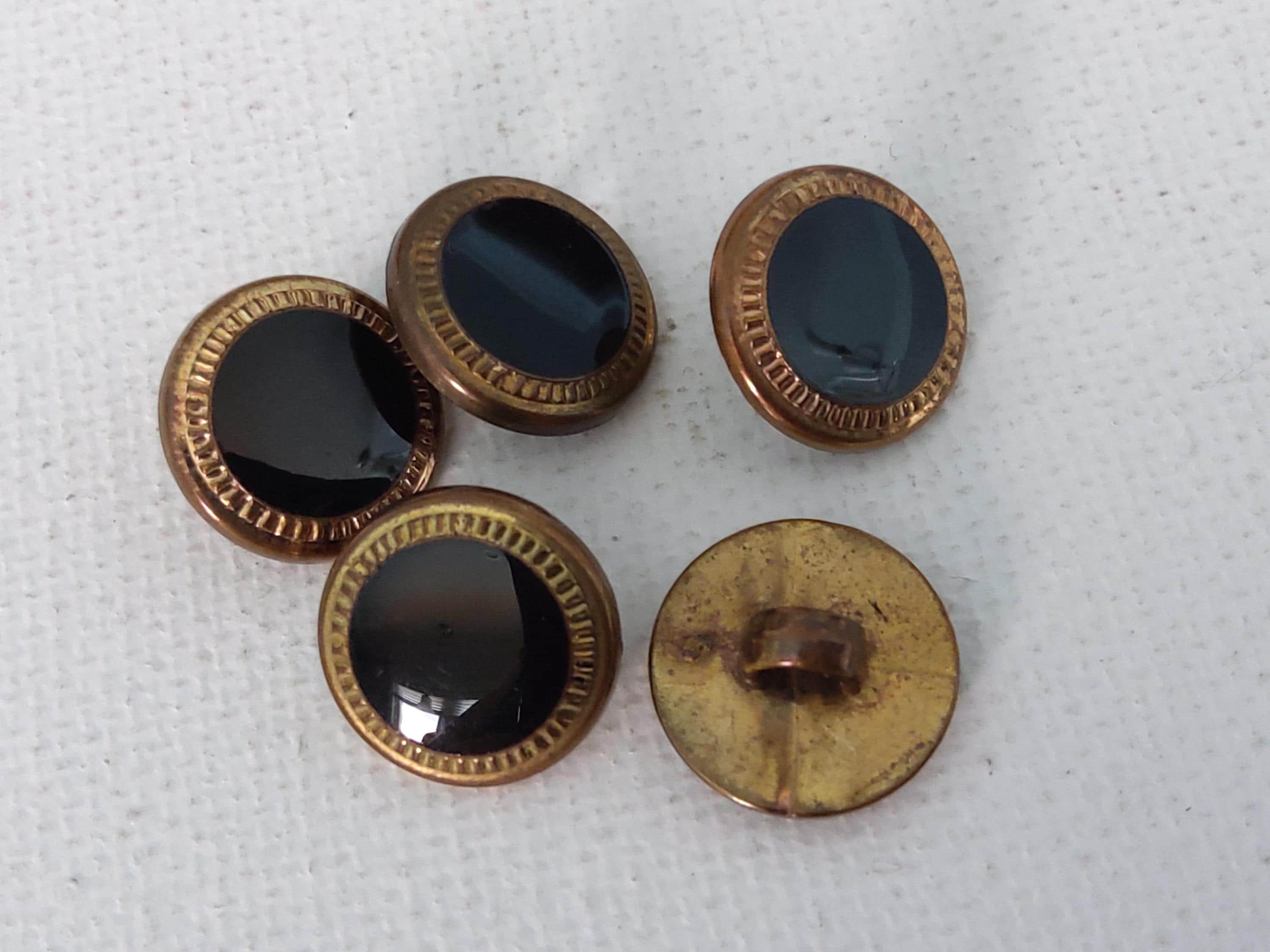 2 Color Buttons (5) Shank Buttons - Etsy