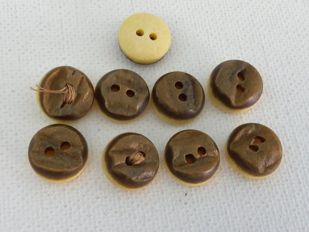 Bone Buttons (10!) 2 Colors - Etsy