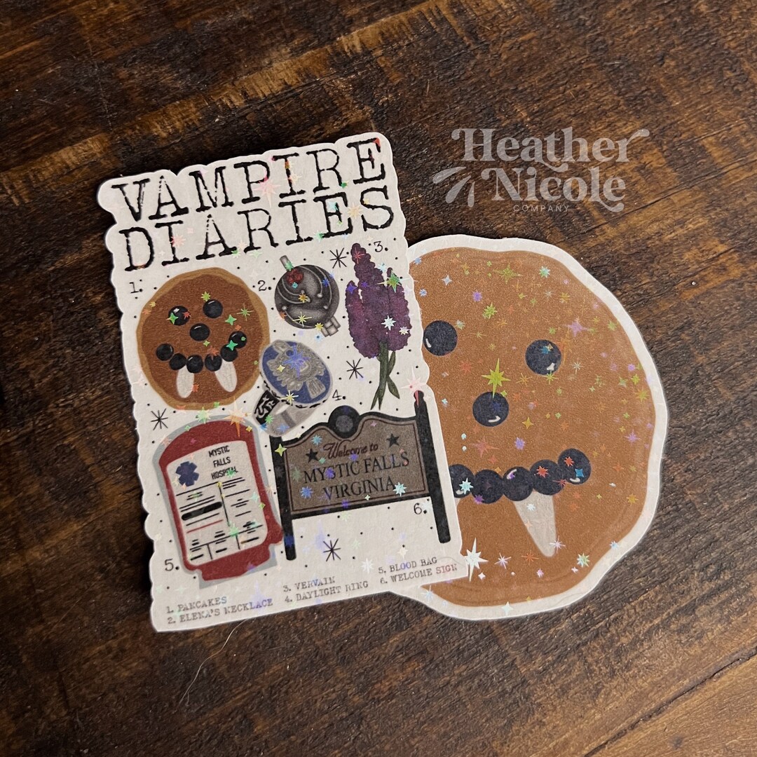 TVD Sticker Pack | Vampire Pancake | Salvatore | Mystic Falls ...