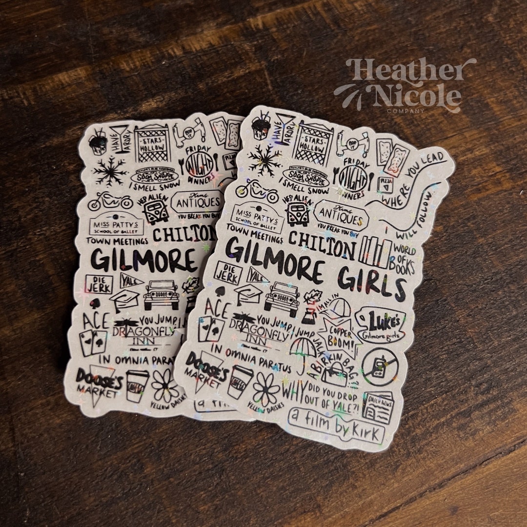 Gilmore Girls Sticker Set | Rory, Lorelai | Stars Hollow | Holographic ...