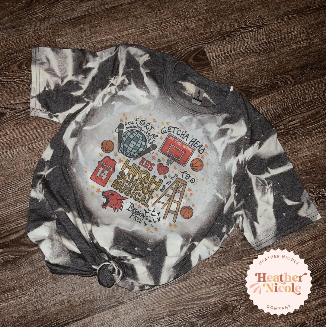 HSM | Troy, Gabriella, Sharpay, Nostalgia | Bleached T-shirt | Retro ...