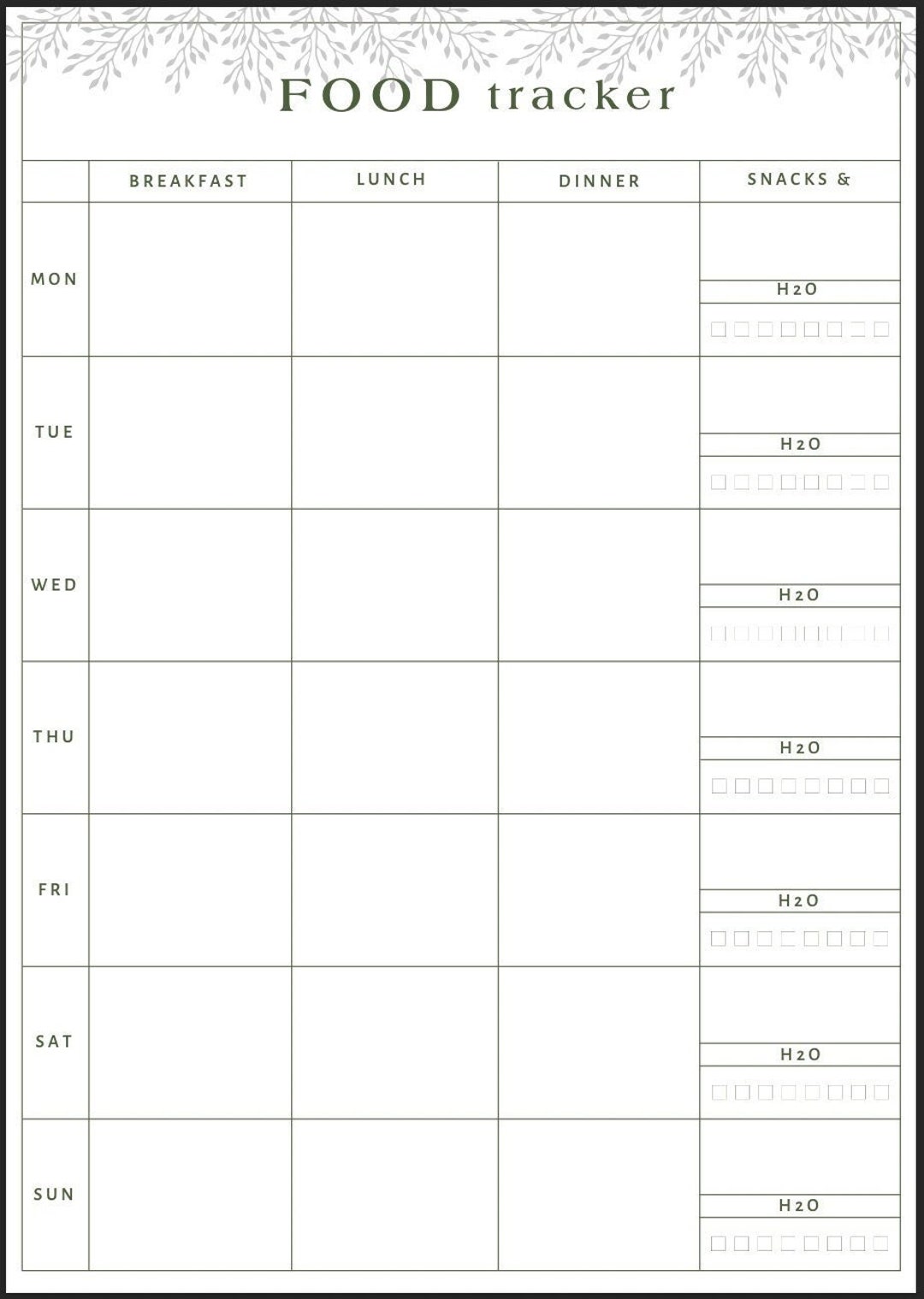 Nutritrack: Your Personal Food Tracker for Health and Wellness - Etsy