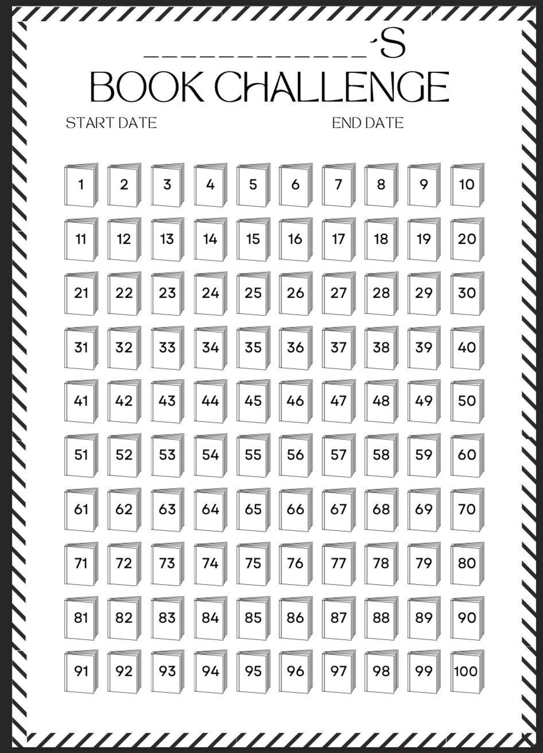 Literary Journey Tracker: Reading Log for Book Enthusiasts (2 Pages) - Etsy