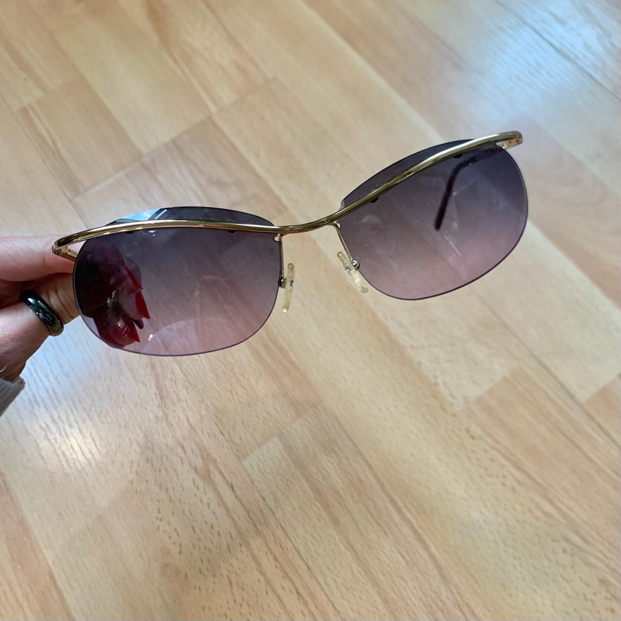 Vintage Y2K Gucci Purple Fade Matrix Style Sunglasses With - Etsy