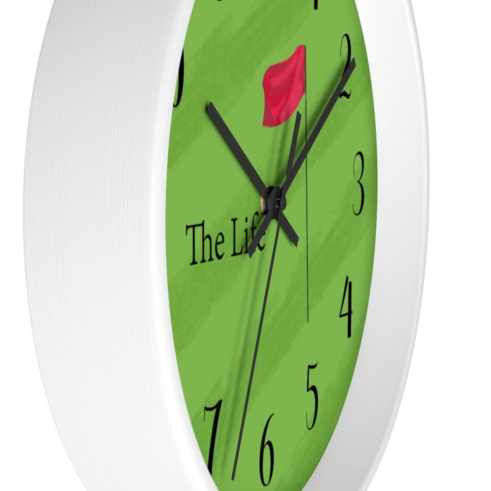 Golf Green Golf Flag Golf Wall Clock Golf Clock Golf | Etsy