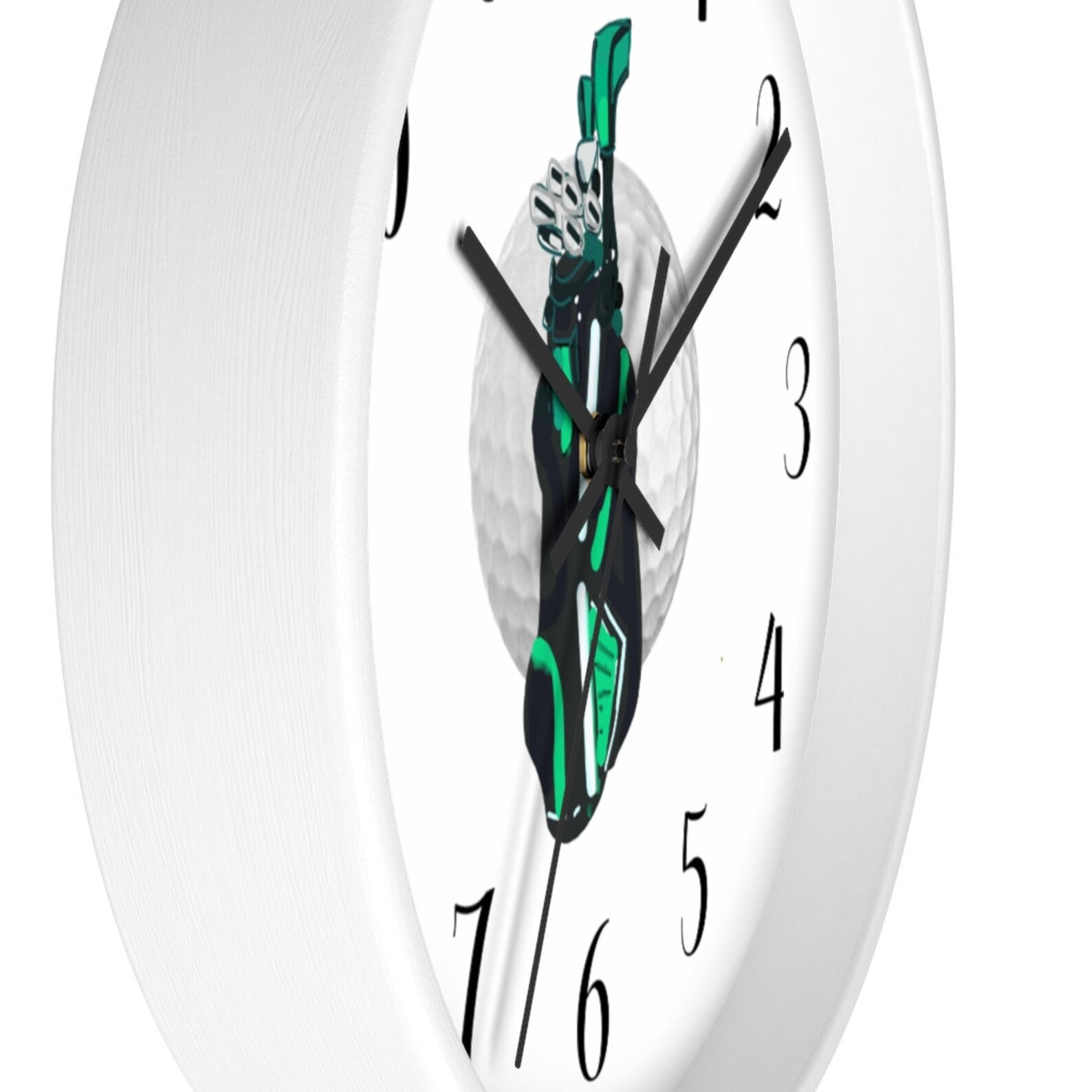 Golf Bag Golf Wall Clock Golf Clock Golf Shop Clocks | Etsy