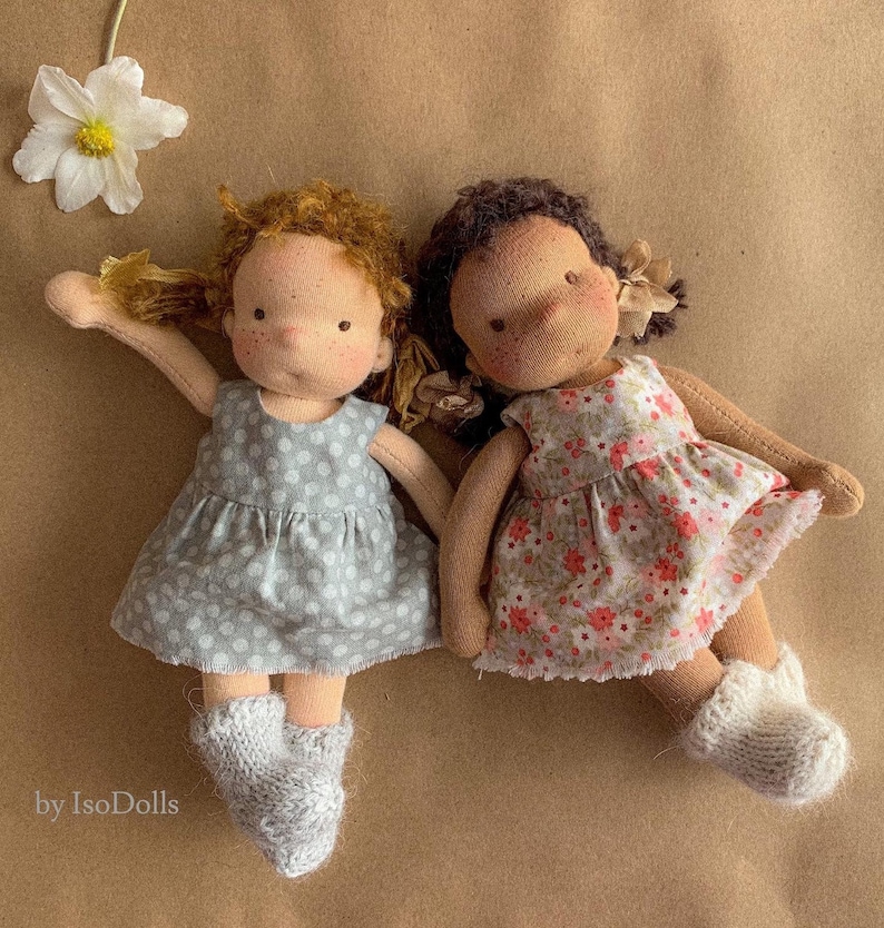 Mini Waldorf Doll 7”, Pocket Soft Doll for Girls - Etsy