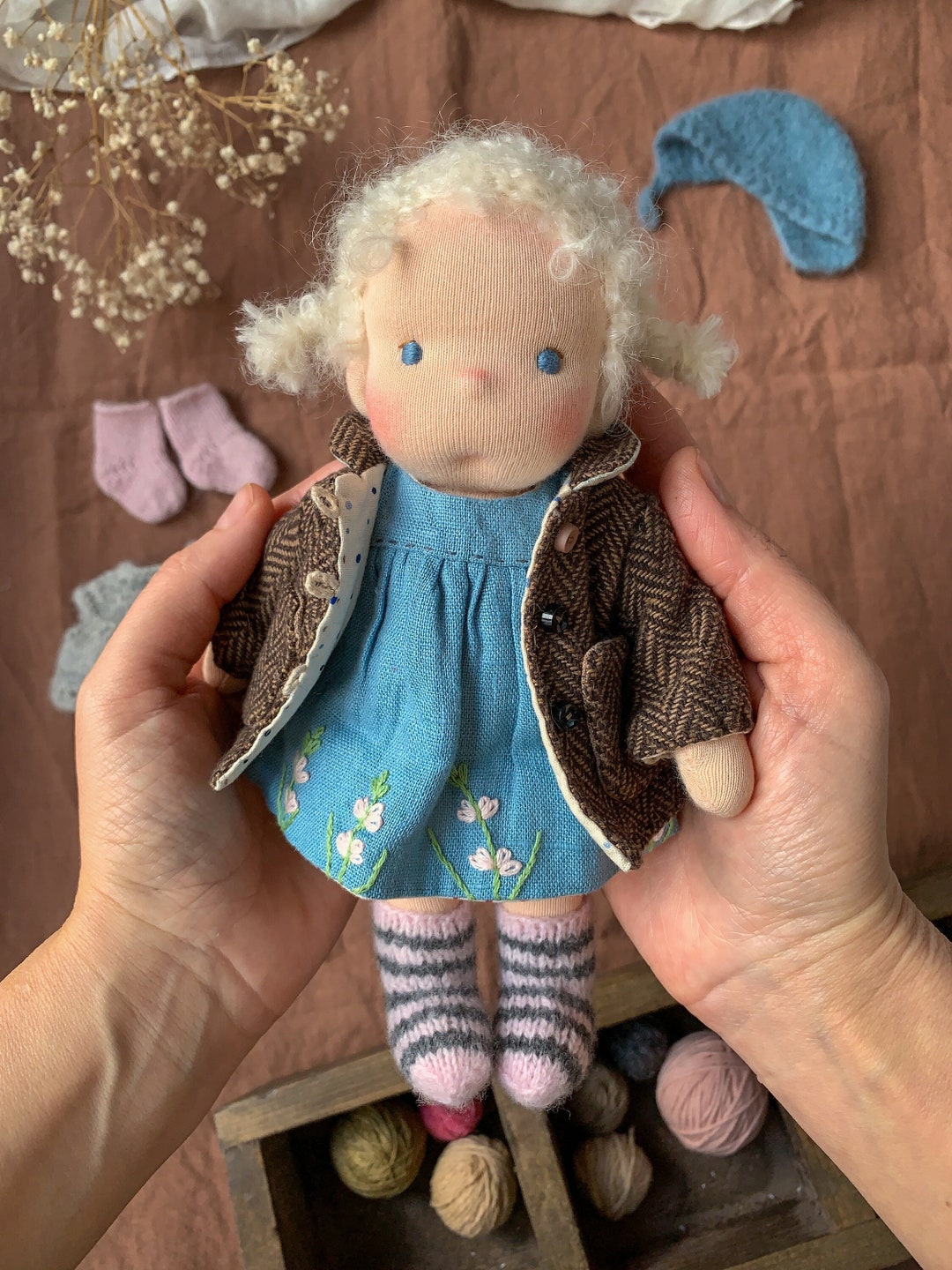 Waldorf Doll Inspiration, Little Hug, Christmas Baby Gift Organic ...