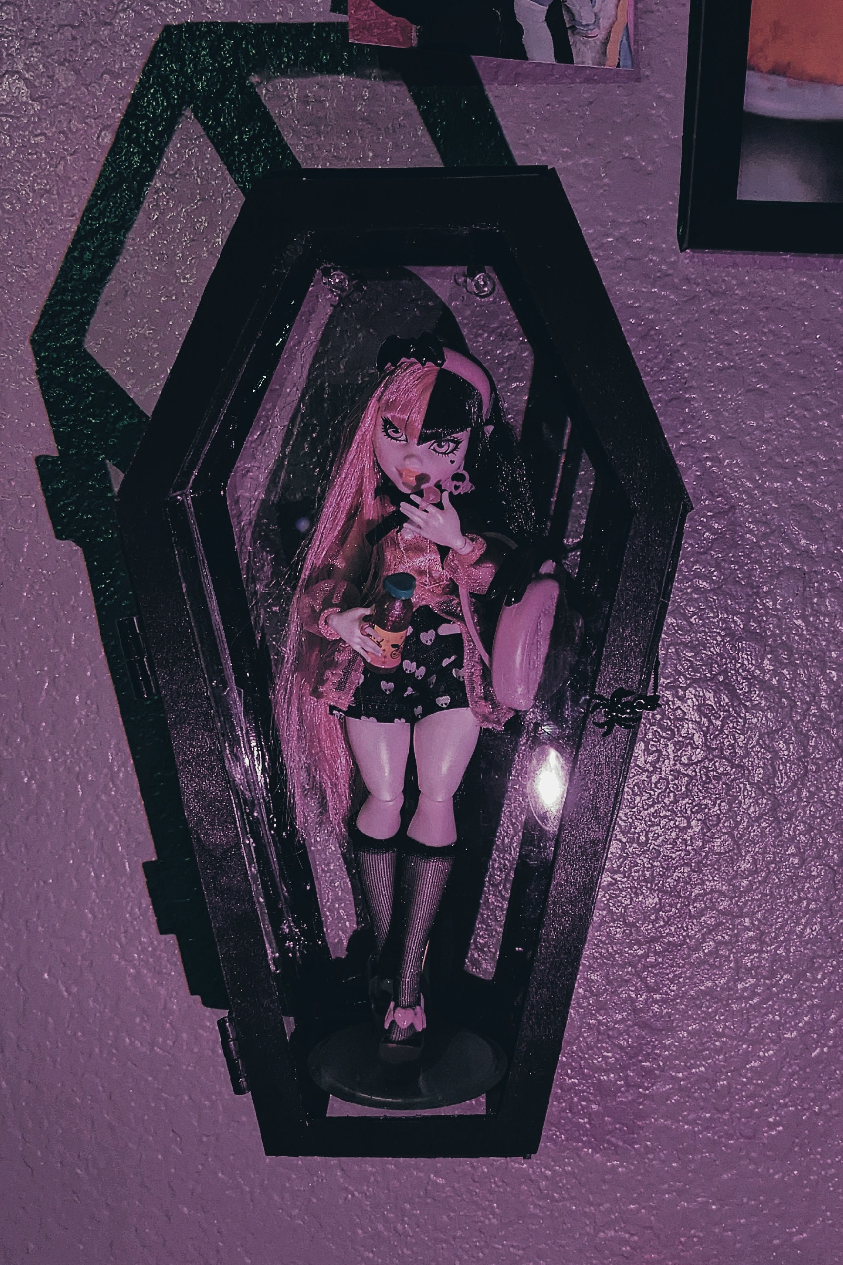 Coffin Display Case Goth Doll Alternative Halloween Monster High - Etsy