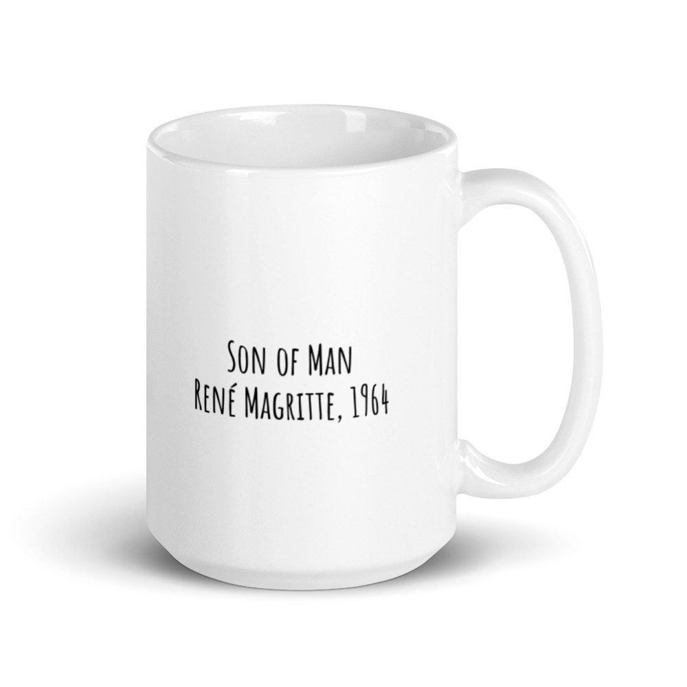 Son of Man Pixel Art René Magritte Coffee Cup Ceramic Tea - Etsy