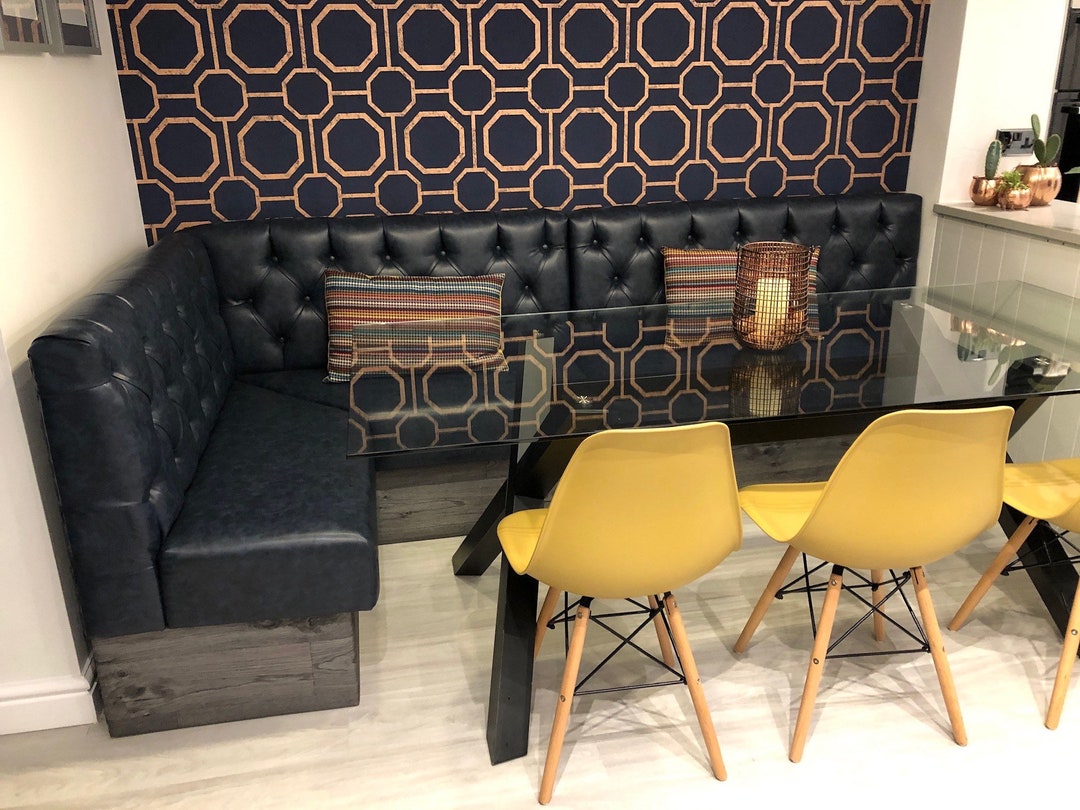 Deep Buttoned Kitchen Dining Booth Seating Available in Any - Etsy UK