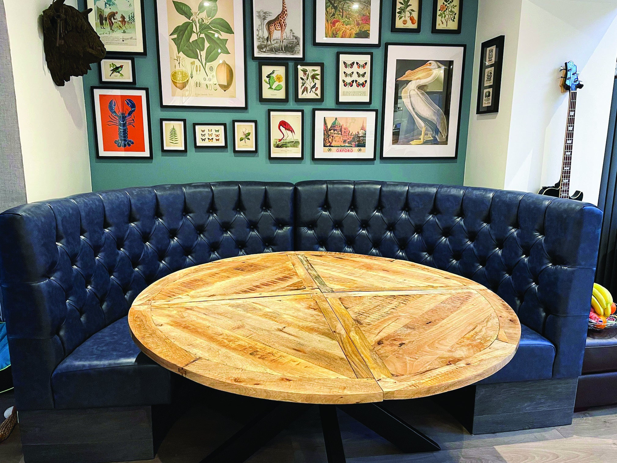 Round booth dining table store