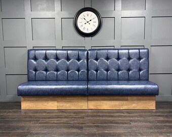 Deep Buttoned Kitchen Dining Booth Bench Seating in REAL Italian ...