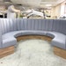 C-shaped Circular Chesterfield Style Faux Leather Domestic or ...