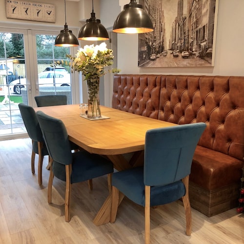 Fluted Kitchen Dining Booth Bench Seating Available in Any - Etsy