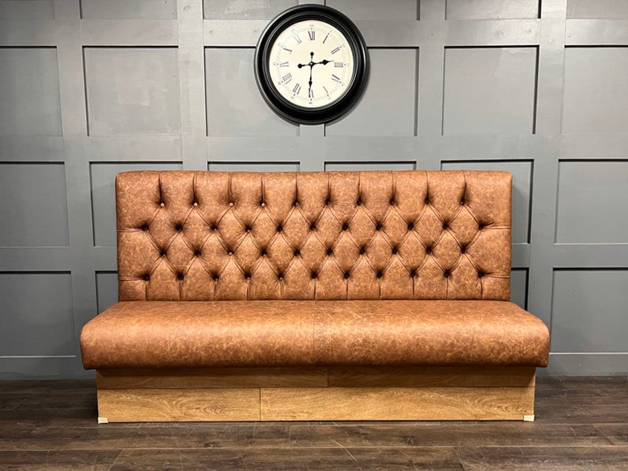 Deep Buttoned Kitchen Dining Booth Bench Seating in REAL - Etsy UK