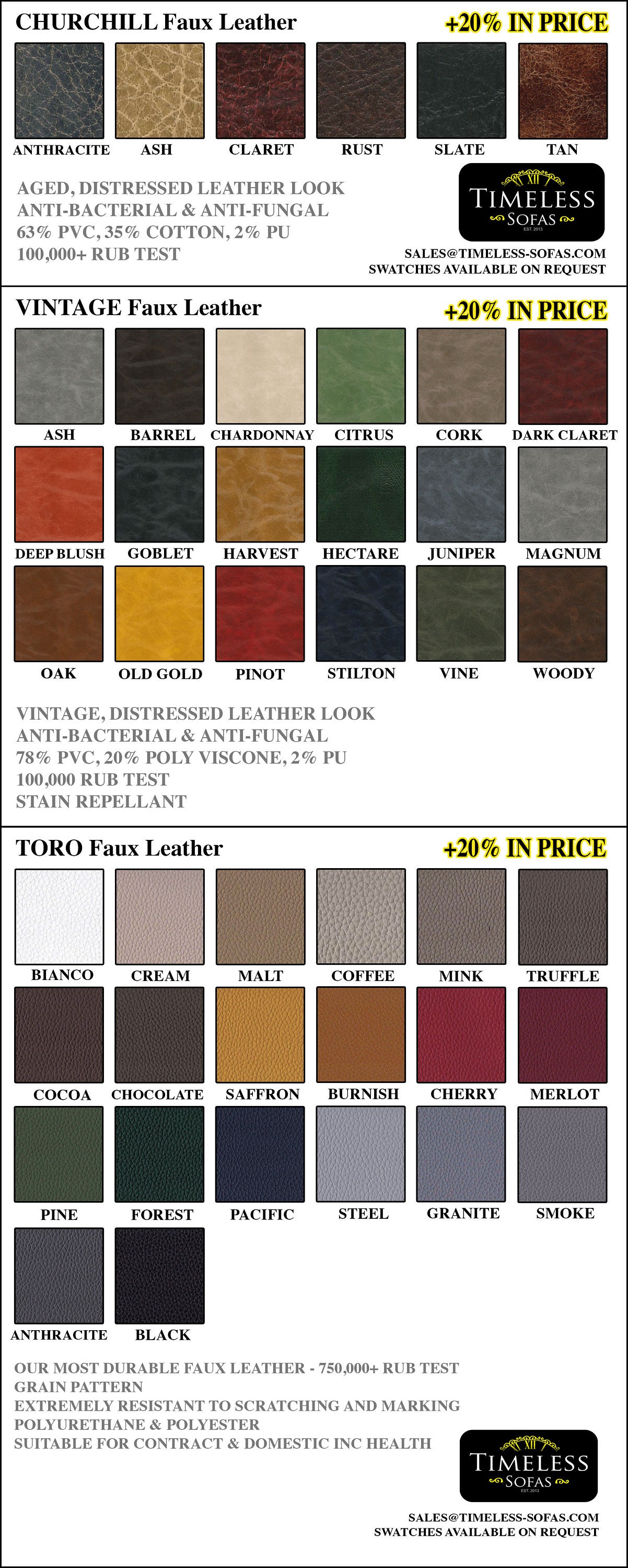 Semi Circular Chesterfield Style Faux Leather Domestic or Commercial ...