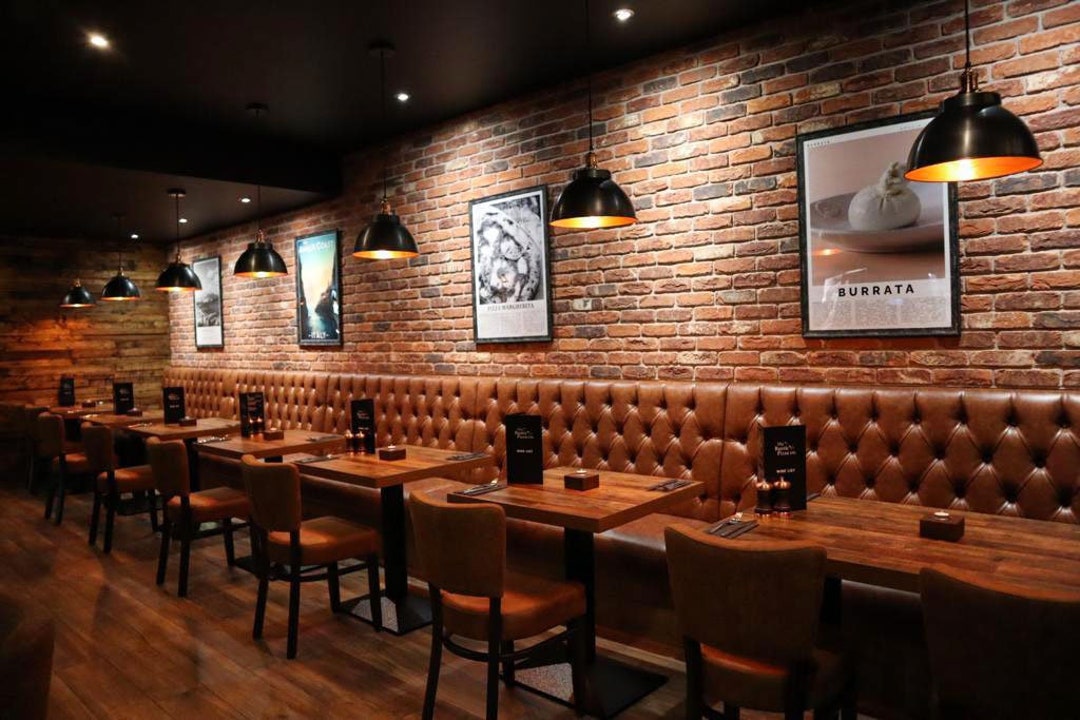 Buttoned Restaurant Cafe Bar Dining Booth Bench Seating Available in ...