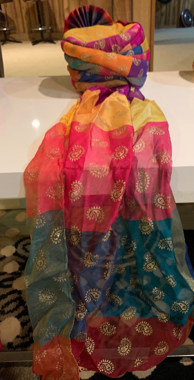 Multi-colored Rajasthani/gujrati Pagdi - Etsy