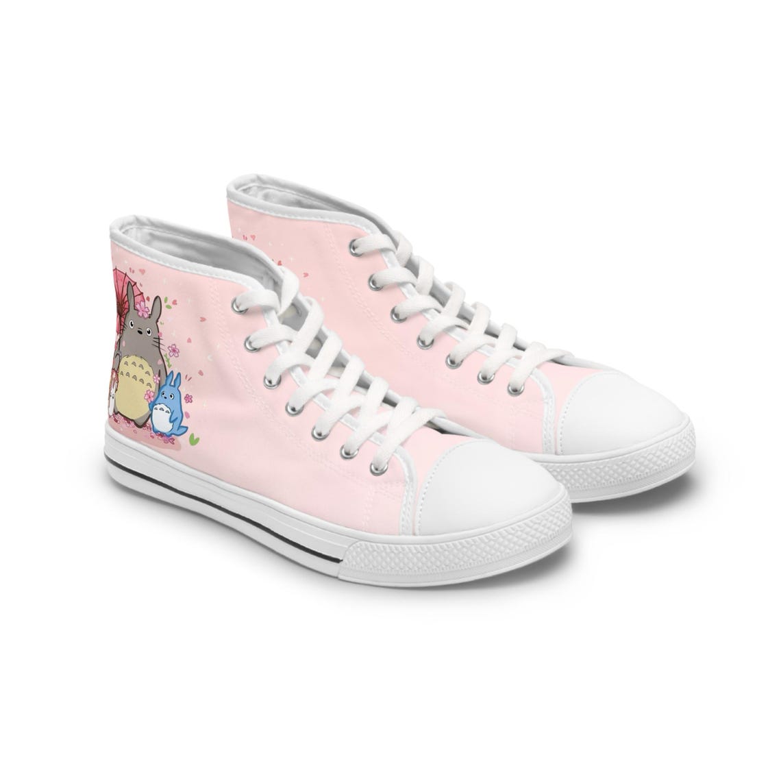 Toto Women's High Top Sneakers, Cute Totoro Sneakers for Women, Anime ...