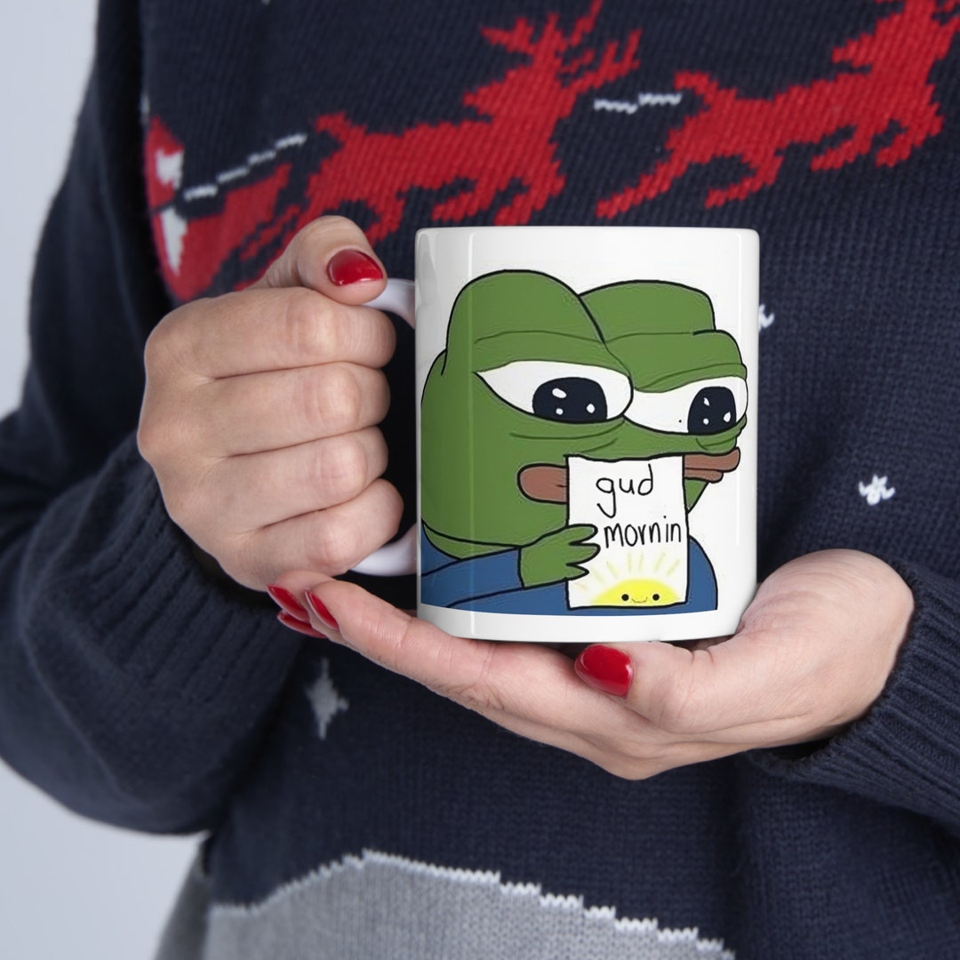 Pepe Peepo the Frog 11oz Mug, Birthday Gift, Peppe Fanart - Etsy