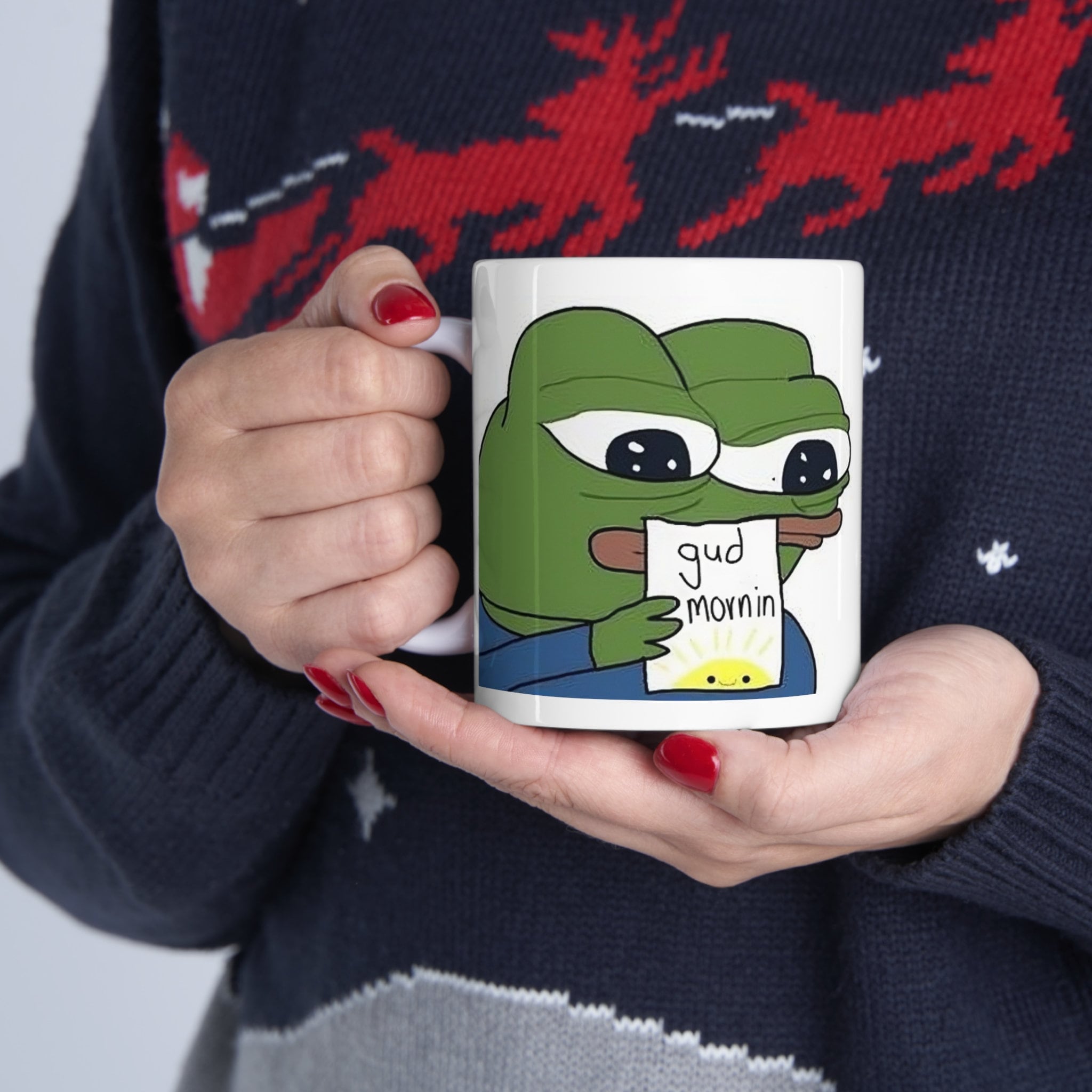 Pepe Peepo the Frog 11oz Mug, Birthday Gift, Peppe Fanart - Etsy