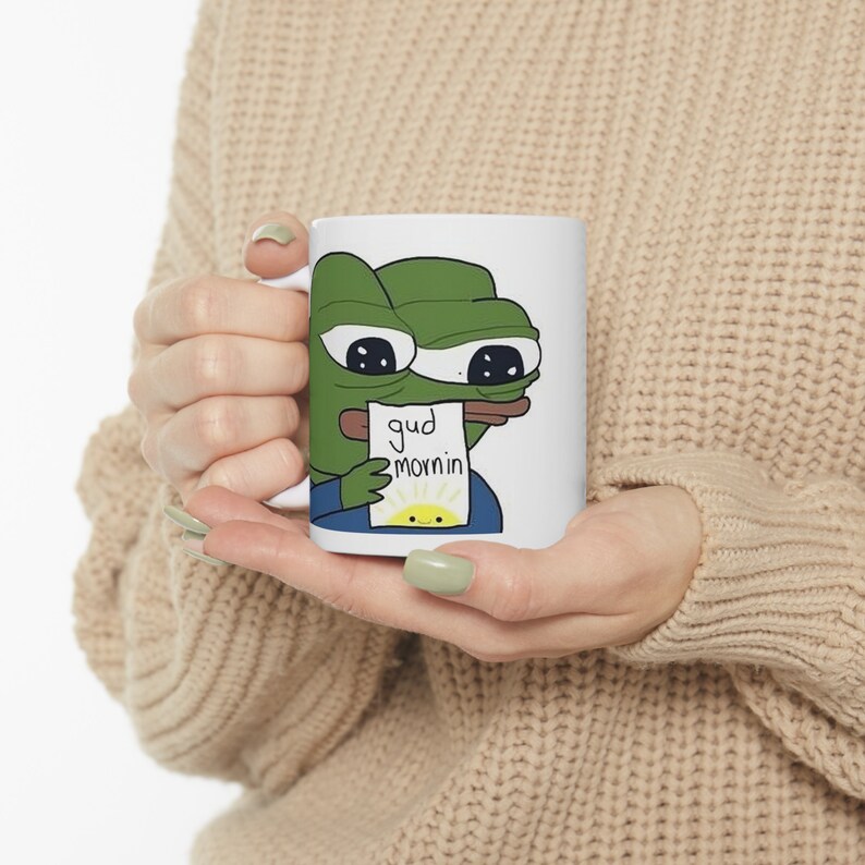 Pepe Peepo the Frog 11oz Mug, Birthday Gift, Peppe Fanart - Etsy