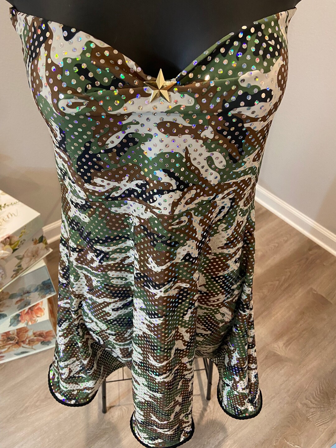 One of a Kind - Holiday Camo Sequin Dress Lycra, Poly. Any Festive ...