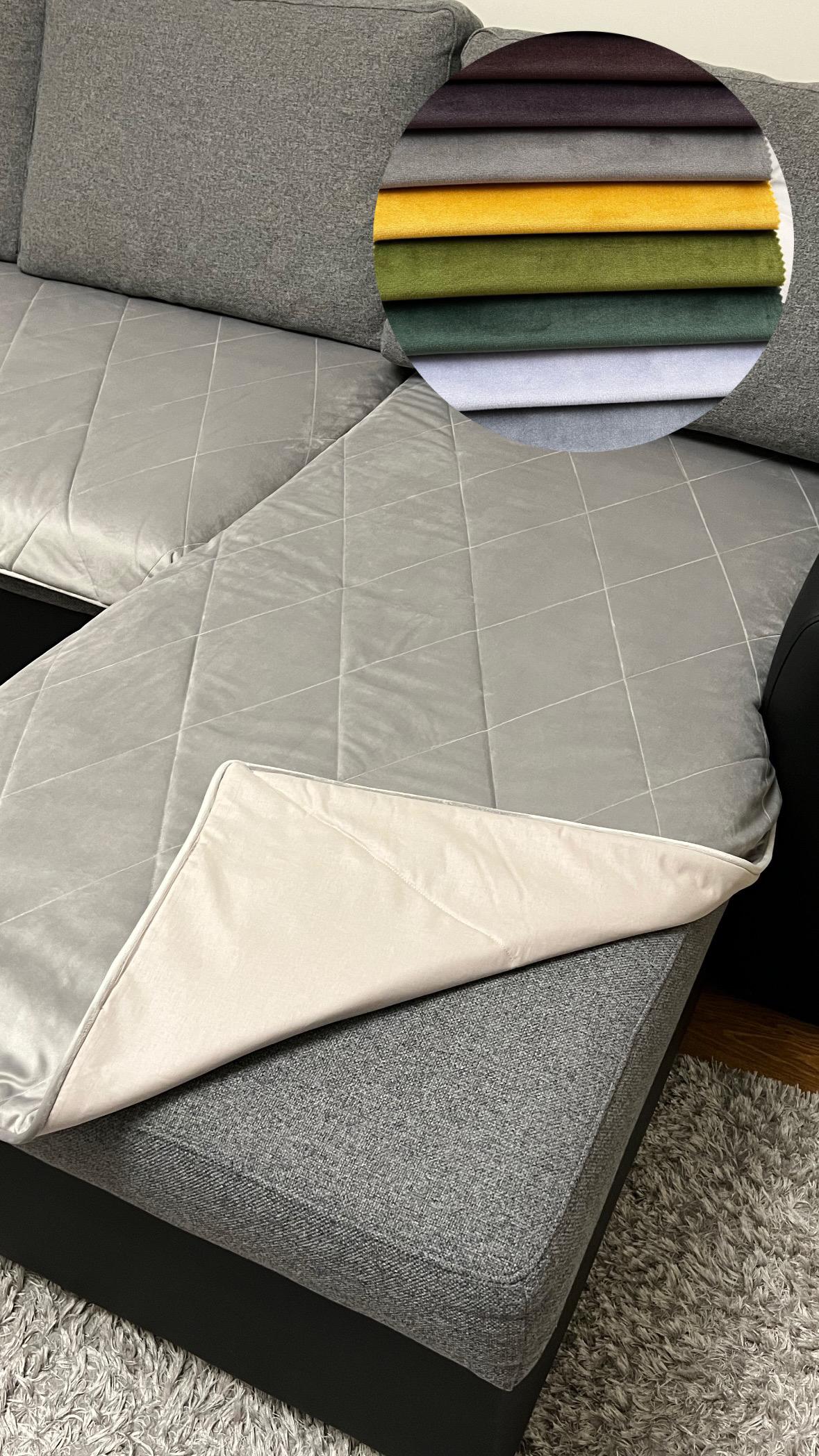 Couch Cover, Custom Size Sofa Topper, Velvet Couch Throw, Sofa ...