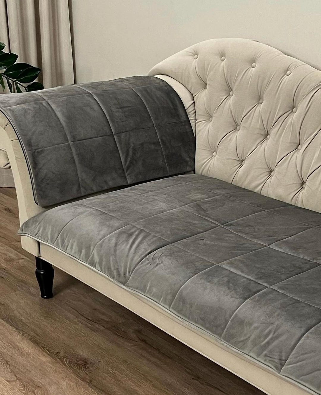 Couch Cover, Custom Size Sofa Topper, Velvet Couch Throw, Sofa ...