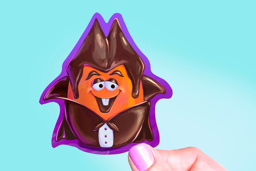 Count Chocula Monster Cereal Mcnuggets Toy Sticker, Vinyl Sticker, 80’s ...