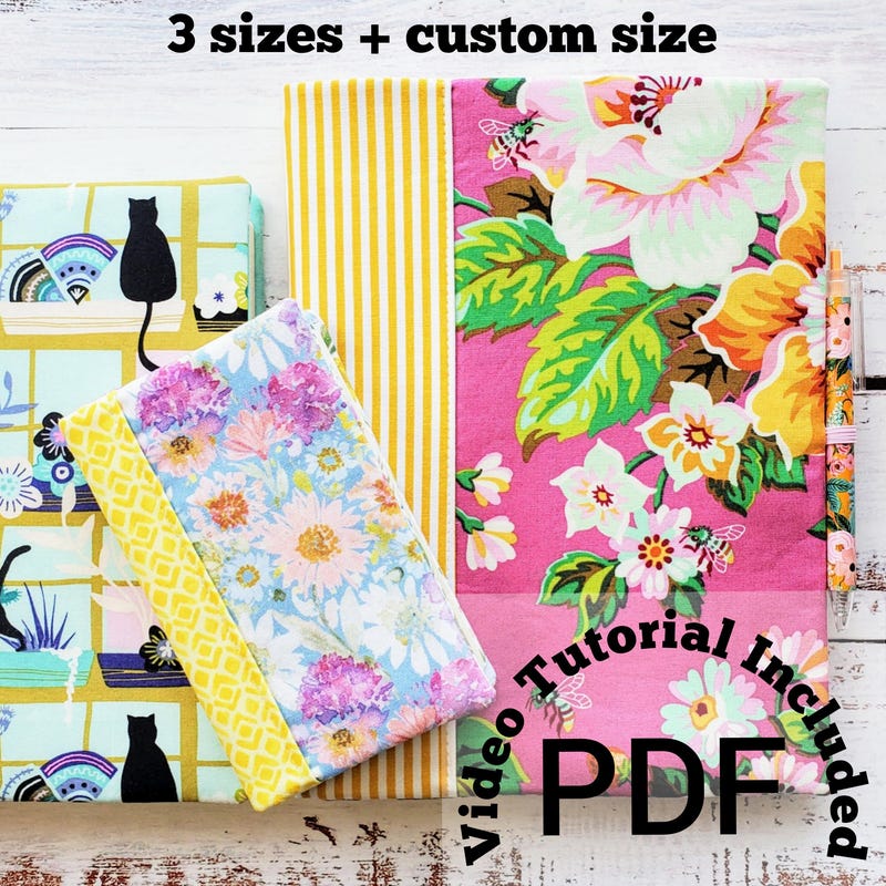 Book Jacket Cover Pattern - Etsy