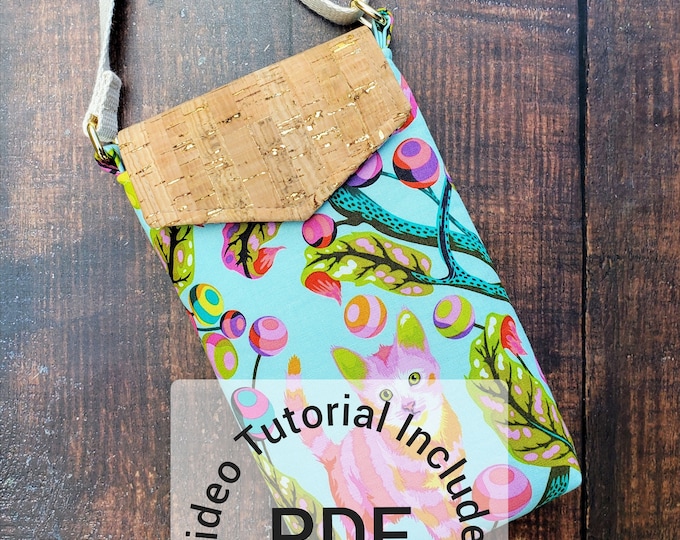 Cell Phone Purse PDF Pattern |sew-along | Phone Purse | PDF Cell Phone ...