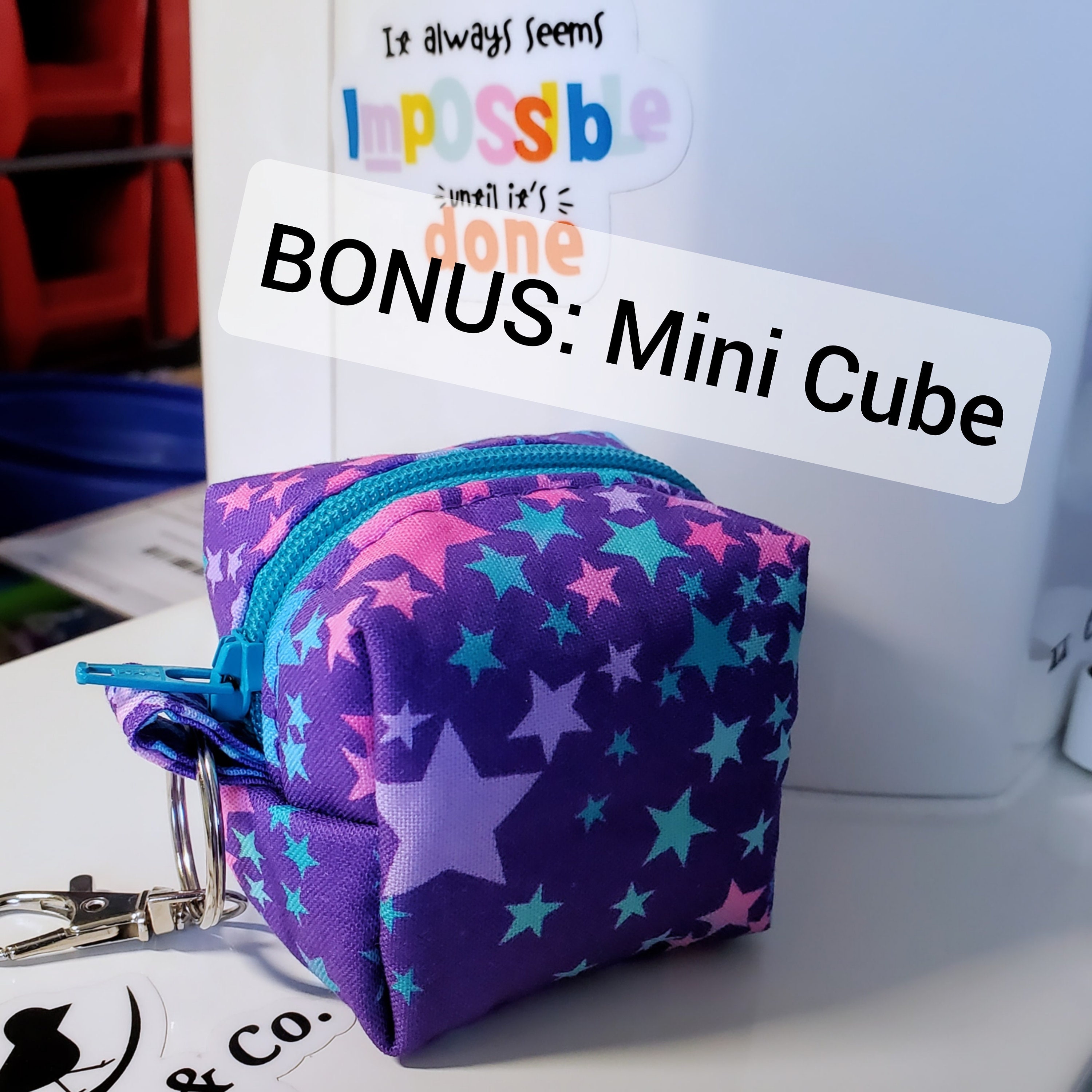 Bilby Pouch Sewing Pattern, Boxy Zipper Pouch Pattern, Bonus Mini-cube ...