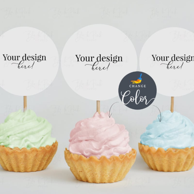 Designer Cupcake Toppers - Etsy