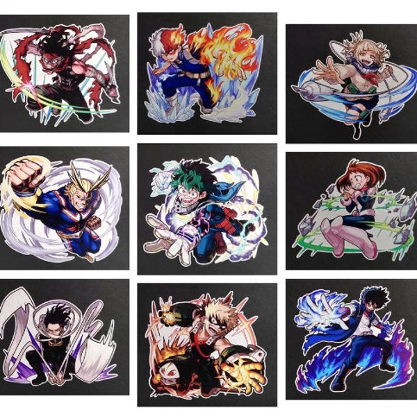 My Hero Academy Stickers - Etsy