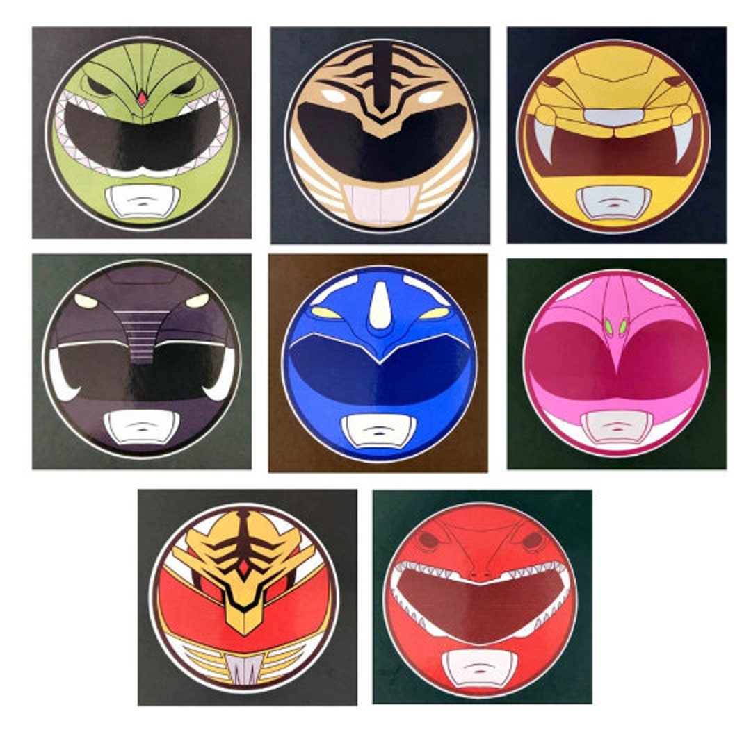 Power Sentai Zyuranger Dino Helmet Faces Army Rangers Heros MMPR - Etsy