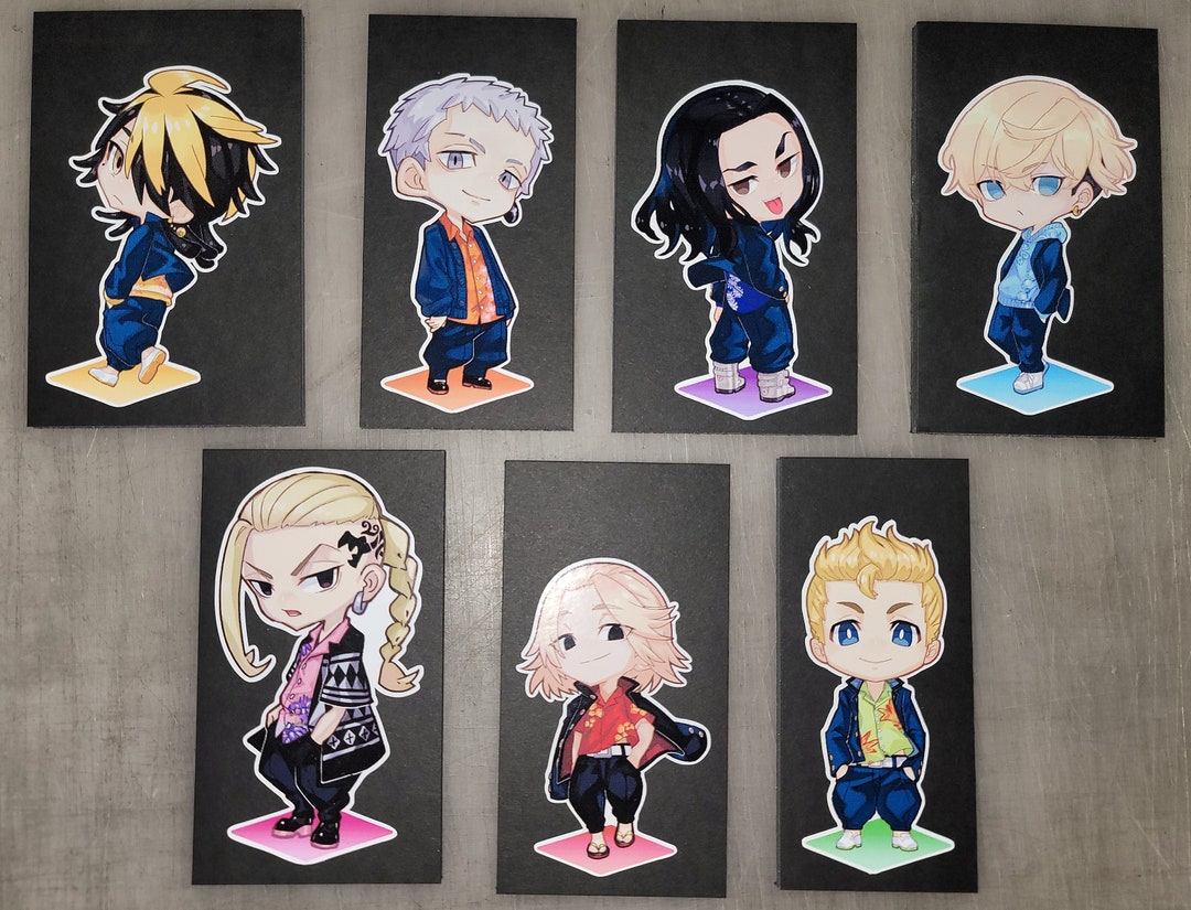 Anime Tokyo Decals Full Color Vinyl SD Chibi Manji Gang Toman Mikey ...