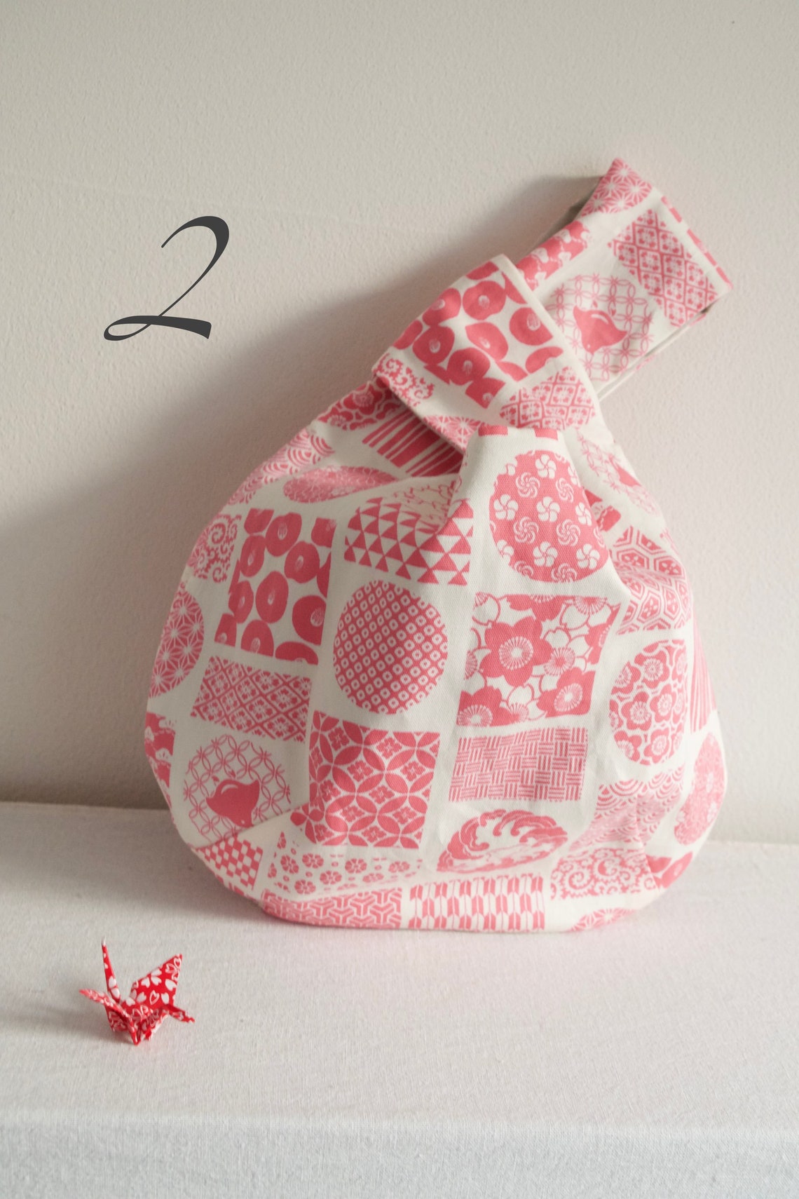 Japanese Knot Bag, Three Colours, Sakura Bag, Made in Japan Fabrics ...