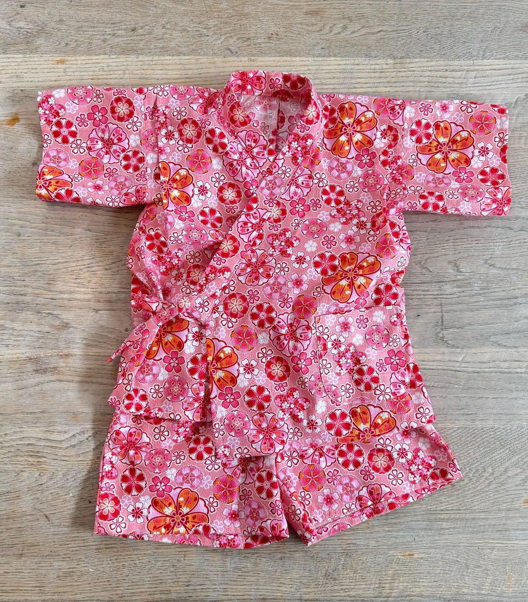 NEW!! Spring Sakura Kids Kimono, Kids Jinbei, Separate Kimono, Made in ...