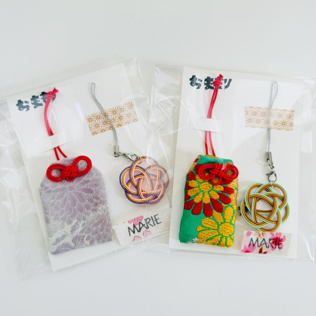 NEW!!! Omamori Charms, Kimono Obi, Japanese Amulets, Lucky Charms ...