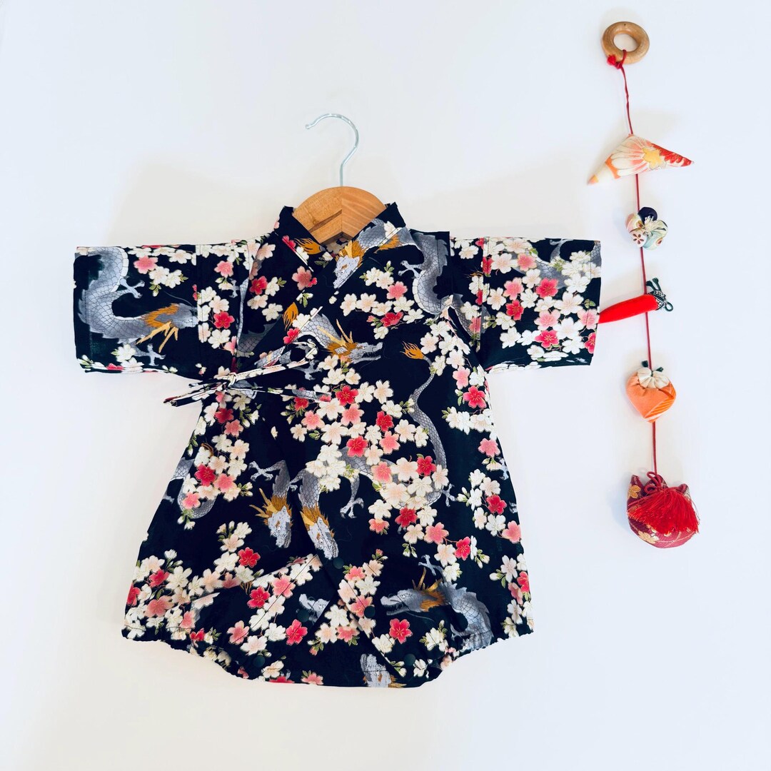 Spring, Dragon Baby Jinbei, Newborn Baby Present, Made in Japan ...