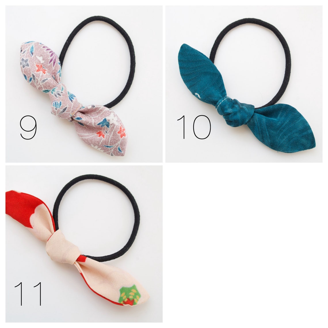 Ribbon Japanese hair tie Kimono fabrics matching Different | Etsy