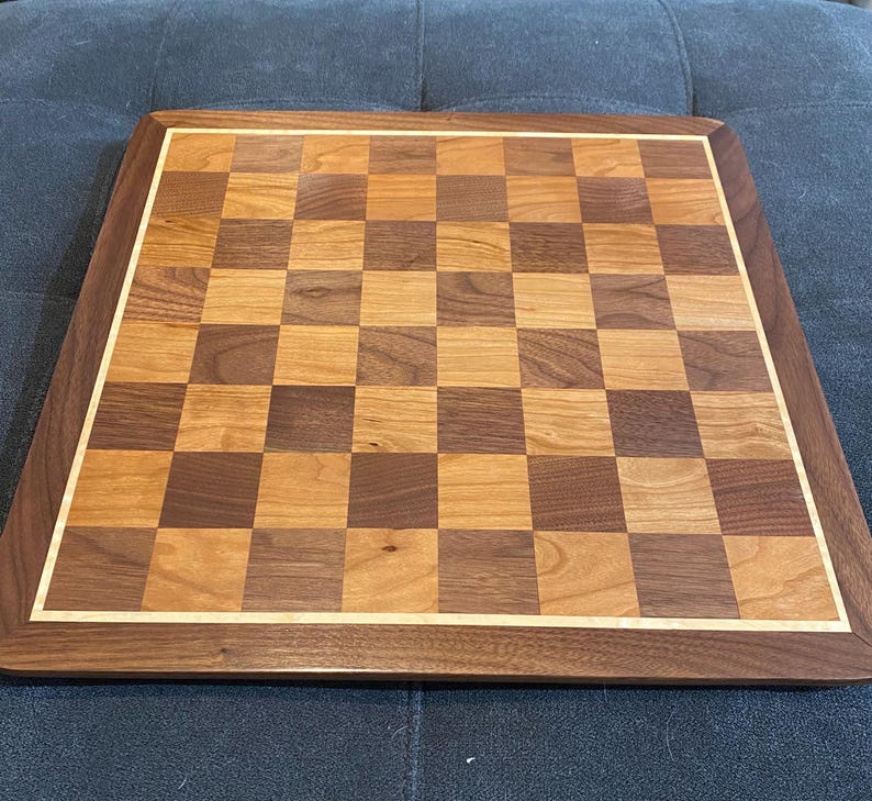 Walnut and Cherry Regulation-sized Chess Board - Etsy