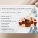 Christmas Photo Recipe Card Template Editable Gold Frame Recipe Card ...