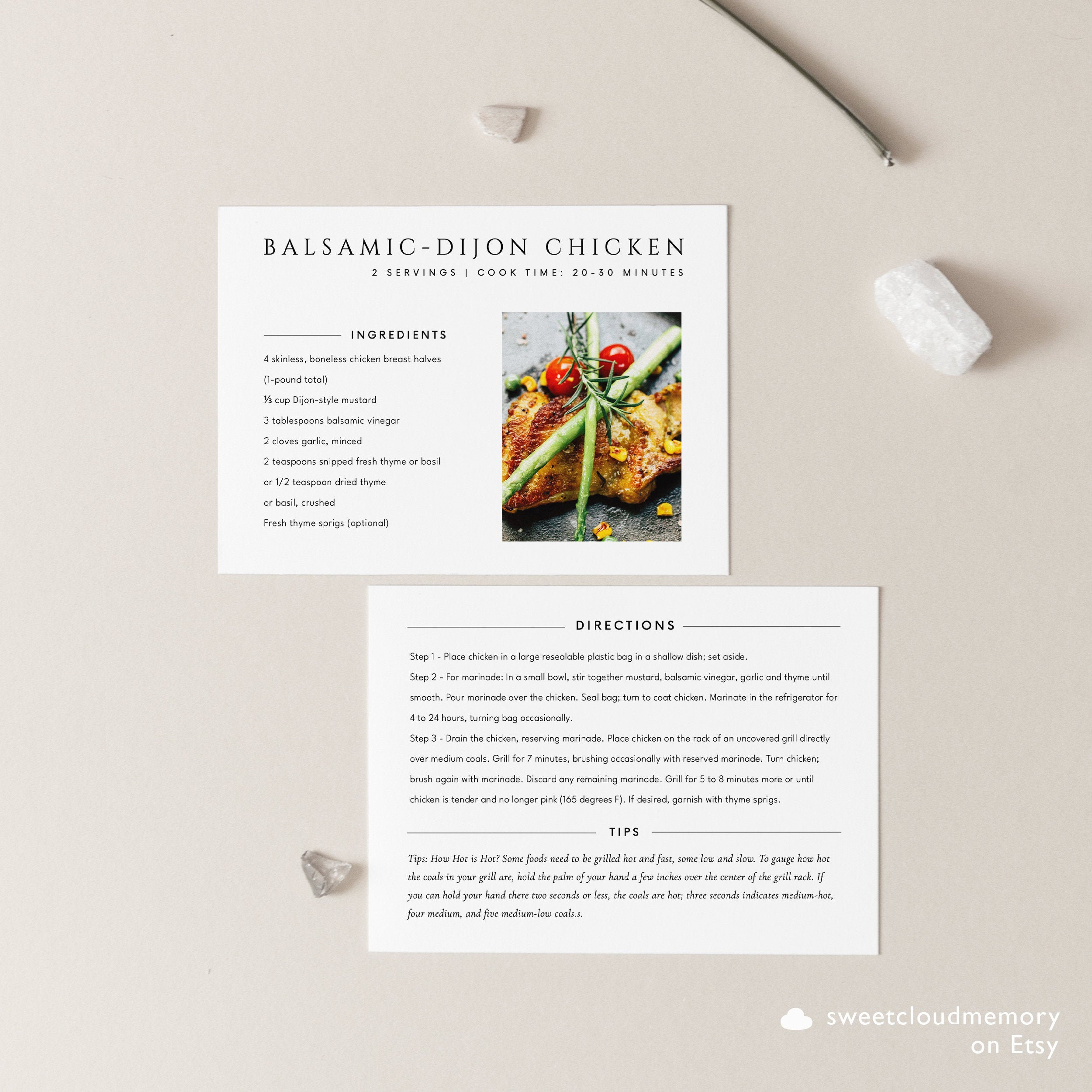 Modern Recipe Template