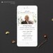 Photo Virtual Celebration of Life,gold Funeral Live Video Invitation ...