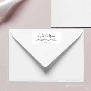 Editable Minimal Return Address Labels Template DIY Avery Address Label ...